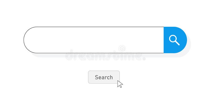 Search bar online stock vector. Illustration of blank - 258141779