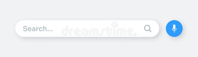 Search Bar with Round Corners. Internet Browser Engine with Search Box ...
