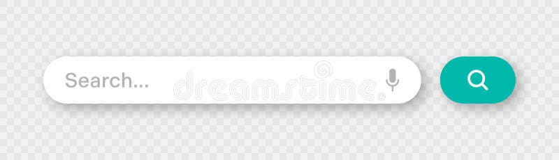 Search Bar with Round Corners. Internet Browser Engine with Search Box ...