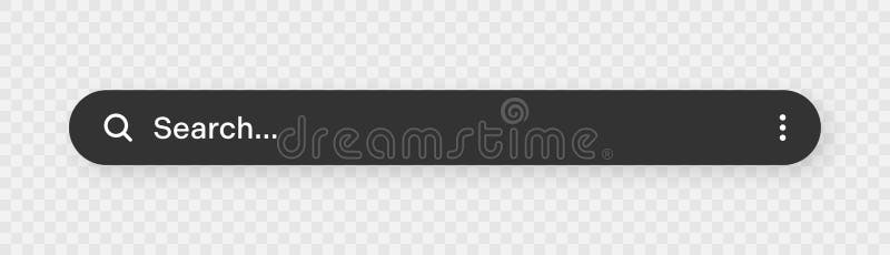 Search Bar with Round Corners. Internet Browser Engine with Search Box ...