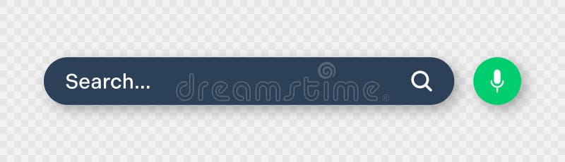Search Bar with Round Corners. Internet Browser Engine with Search Box ...
