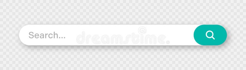 Search Bar with Round Corners. Internet Browser Engine with Search Box ...