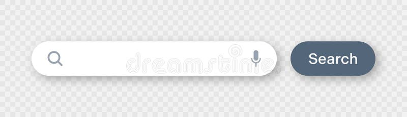 Search Bar with Round Corners. Internet Browser Engine with Search Box ...