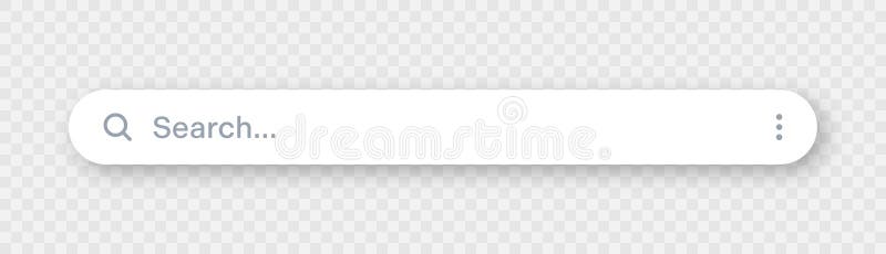 Search Bar with Round Corners. Internet Browser Engine with Search Box ...