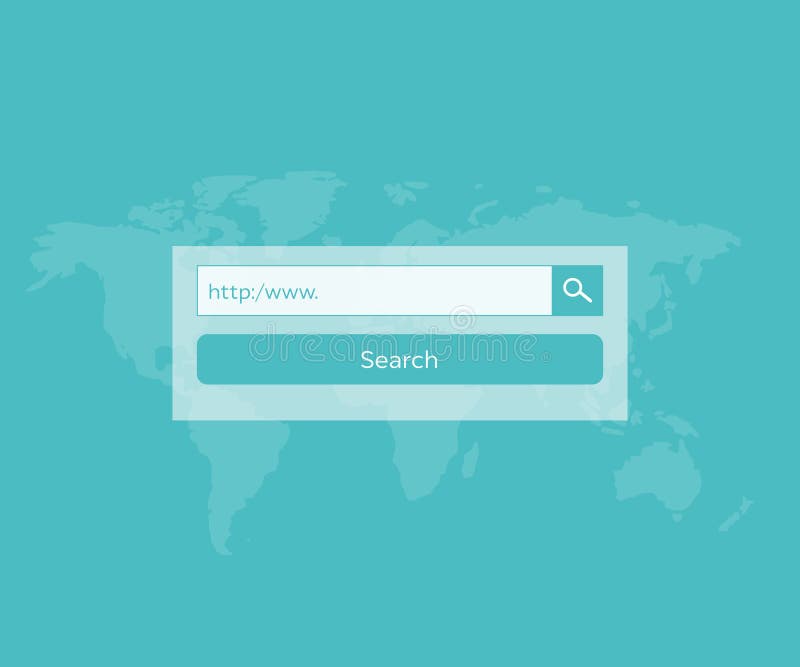 Search Bar, Search Boxes World, Global Logo Design. Web UI Elements for ...