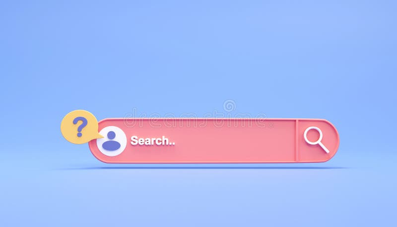 Search Bar, Search Engine on Background for Design. Stock Illustration ...