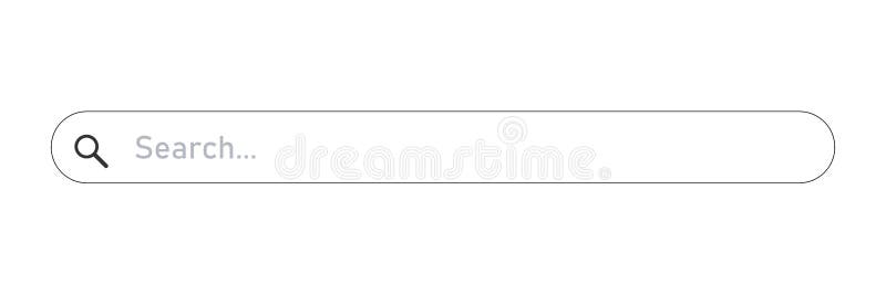 Empty Search Bar and Button Stock Vector - Illustration of empty ...
