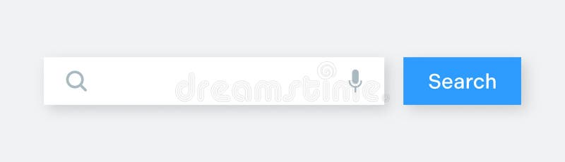 Search Bar Template. Internet Browser Engine with Search Box, Address Bar and Text Field Stock ...