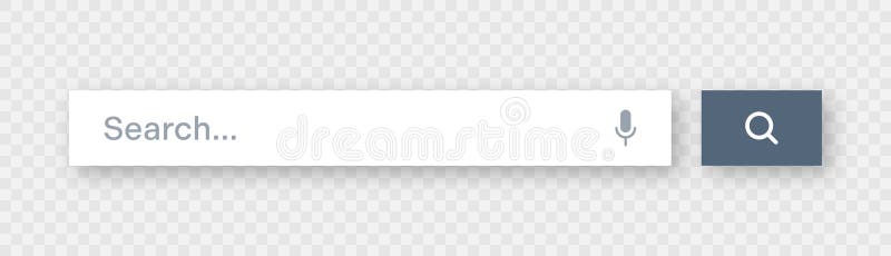 Search Bar Template. Internet Browser Engine with Search Box, Address ...