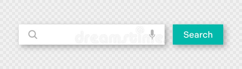 Search Bar Template. Internet Browser Engine with Search Box, Address Bar and Text Field Stock ...