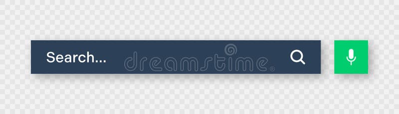 Search Bar Template. Internet Browser Engine with Search Box, Address ...