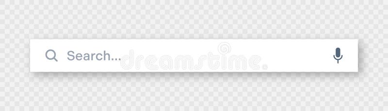 Search Bar Template. Internet Browser Engine with Search Box, Address ...