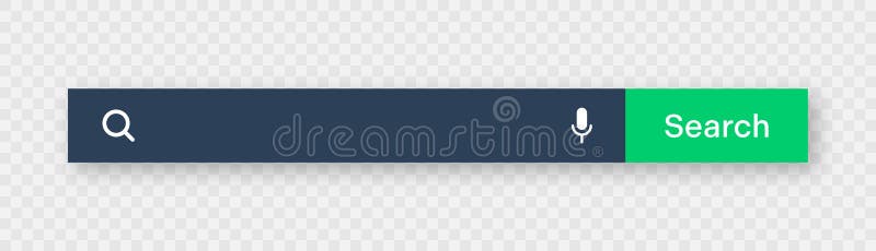 Search Bar Template. Internet Browser Engine with Search Box, Address ...