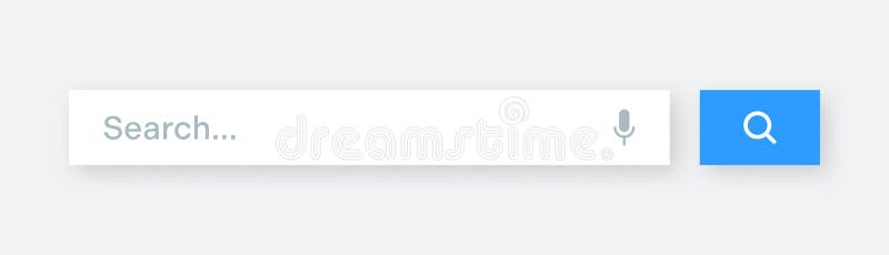 Search Bar Template. Internet Browser Engine with Search Box, Address ...