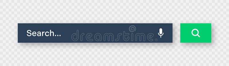 Search Bar Template. Internet Browser Engine with Search Box, Address ...