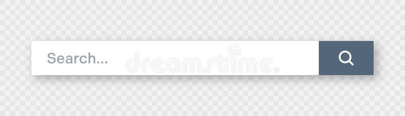 Search Bar Template. Internet Browser Engine with Search Box, Address ...