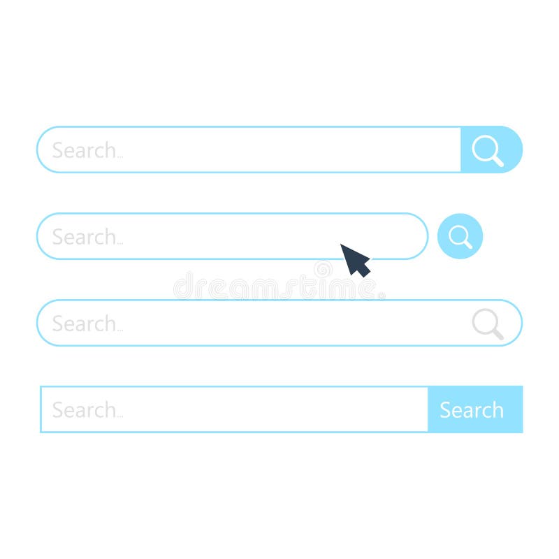 Search Bar Template. Internet Searching. Web-surfing Interface. Vector ...