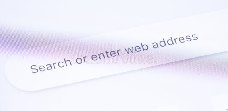 Search or Enter Web Address on the Screen Smartphone Stock Photo ...