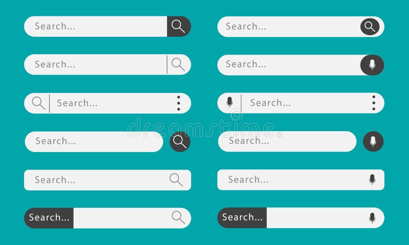 Search bar for ui design. stock vector. Illustration of search - 253660129