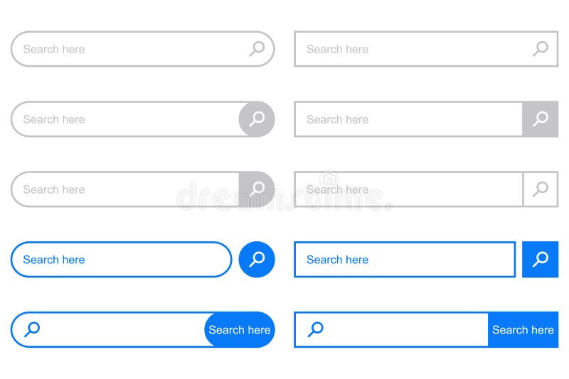Search Bar for UI. Set of Elements for Design Interface of Website ... Search Bar for UI. Set of Elements for Design Interface of Website ...