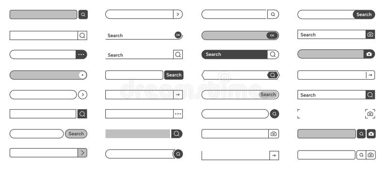 Click Arrow Cursor Icon Set on a White Background. Arrow Click Symbol. Simple Click in Different ...