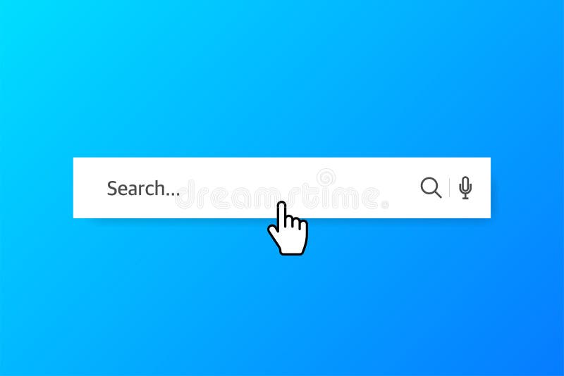 Vector Element Search Bar Site, Search Engine Template Stock Vector ...