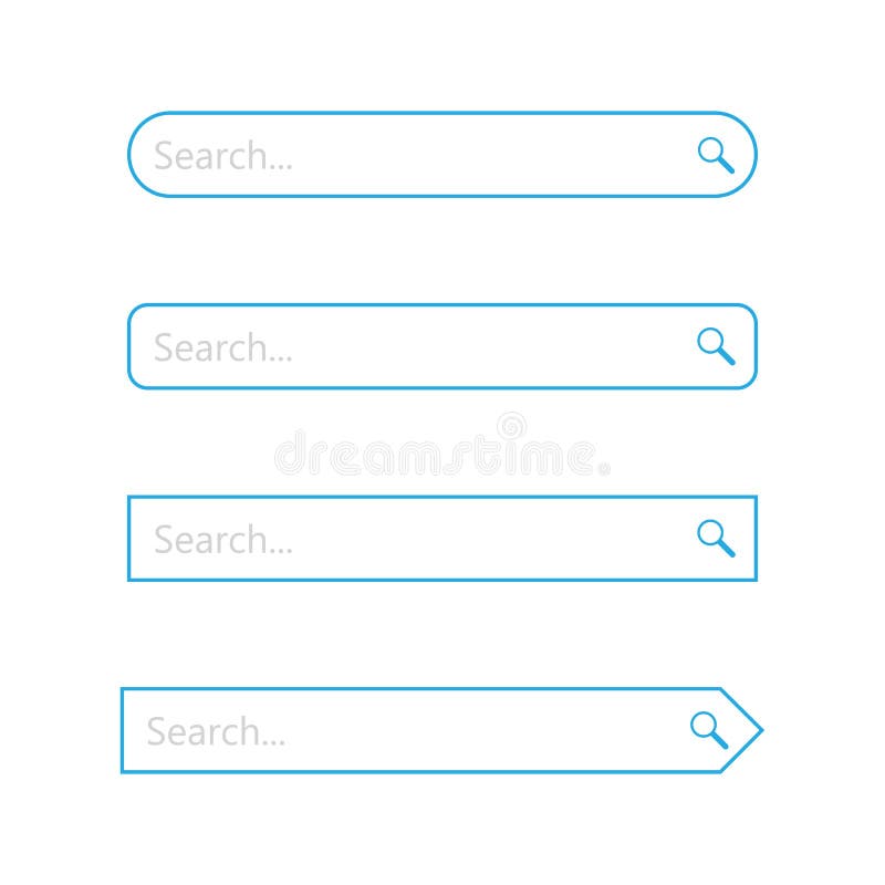 Search Bar - Vector Element Web Design Stock Illustration ...