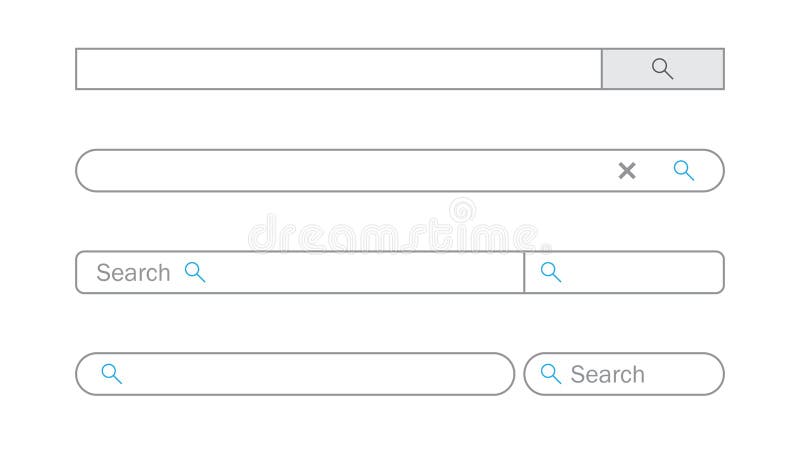 Search Bar Vector Flat Design. Vector Eps 10 Stock Vector ...