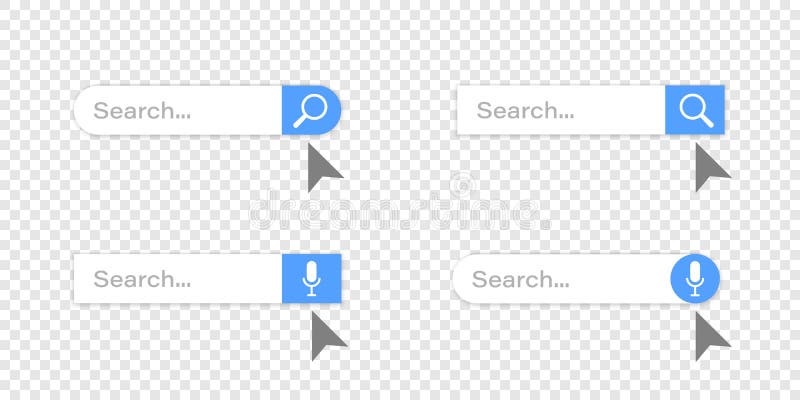 Search Bar. Search Vector Icon. Search Bar with Voice Input Stock ...