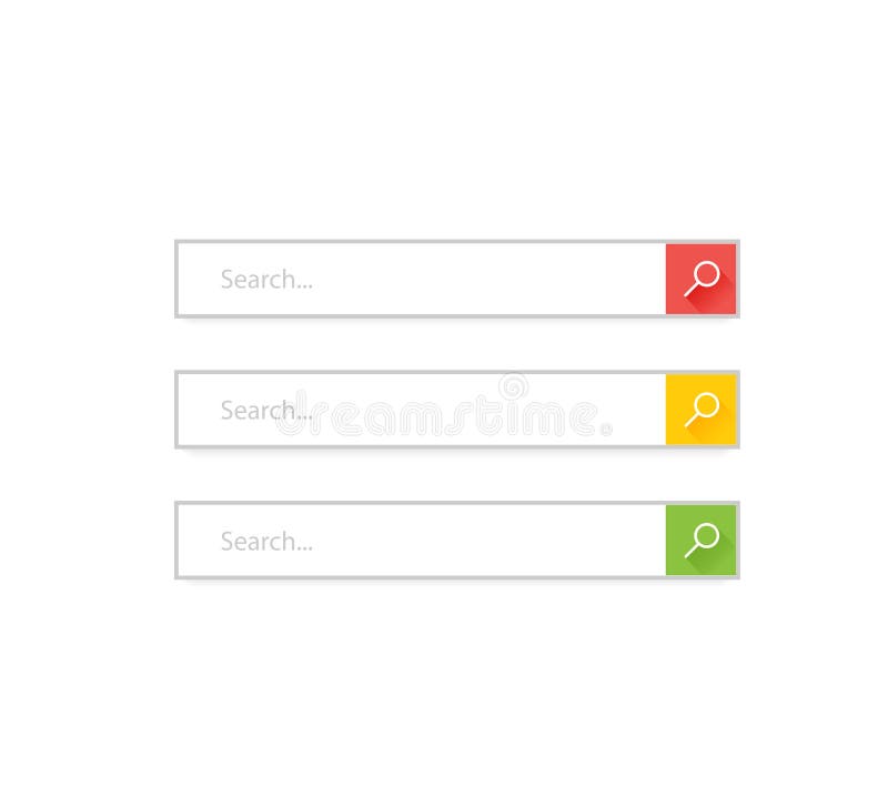 Search Bar Vector Template for Internet Searching Design. Vector ...