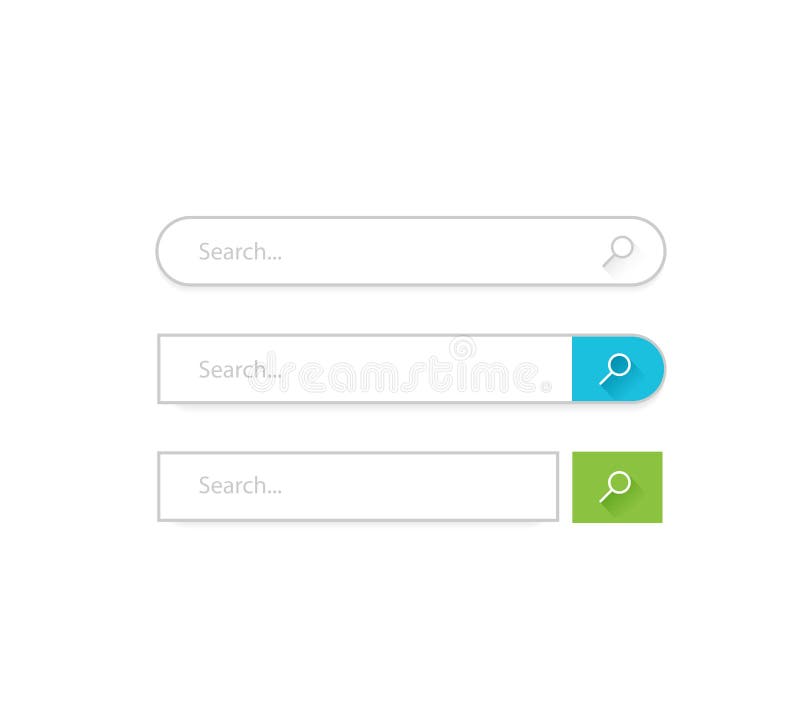 Search Bar Vector Template for Internet Searching Design. Vector ...