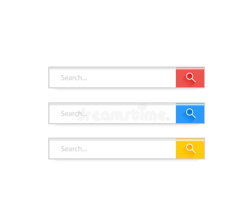 Search Bar Vector Template for Internet Searching Design. Vector ...