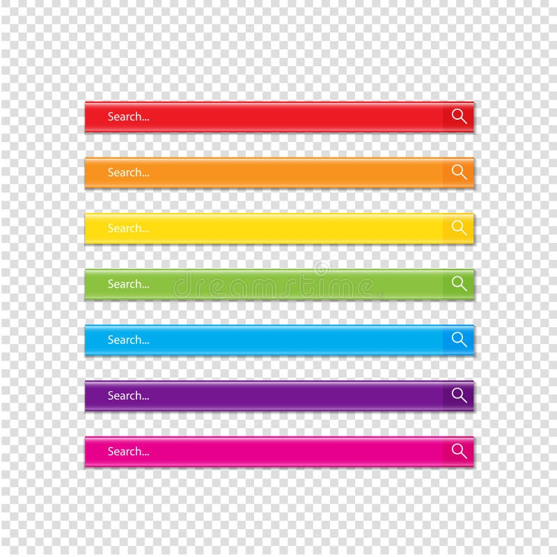 Search Bar Vector Template for Internet Searching Design. Vector ...