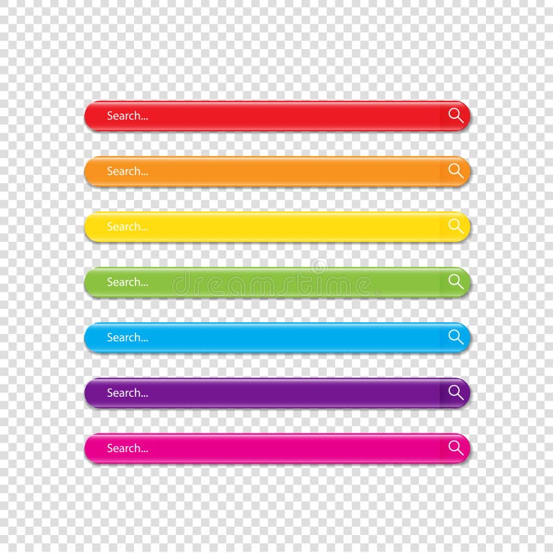 Search Bar Vector Template for Internet Searching Design. Vector ...