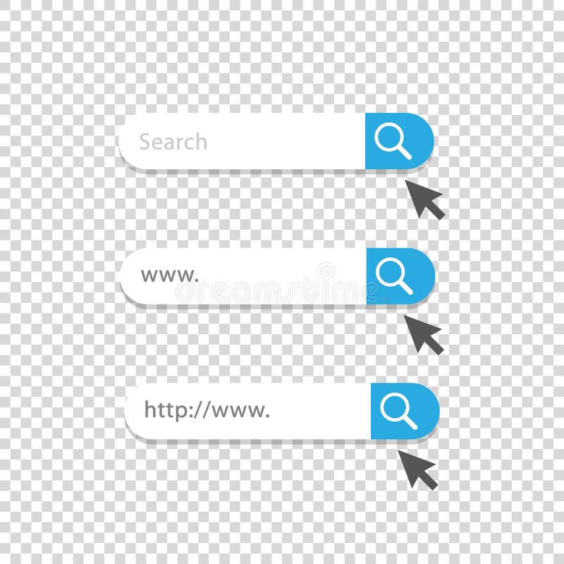 Search Bar Vector. UI, UX. WWW Search Bar. Browser Bar Vector ...