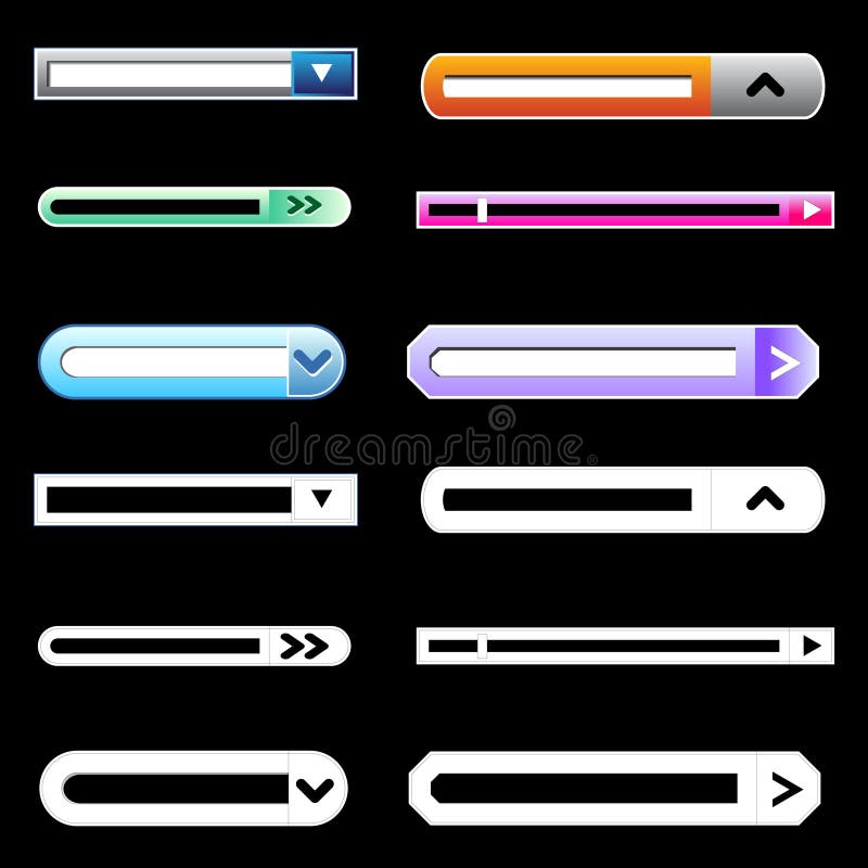 Search Bars stock vector. Illustration of information - 10136124