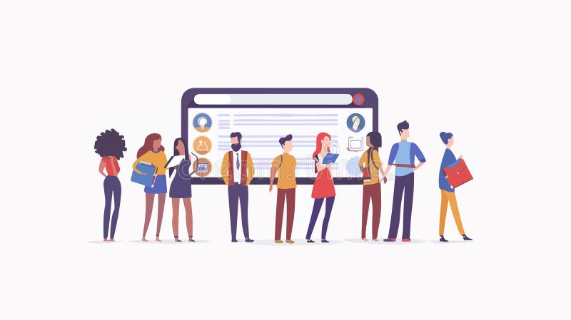 Search Bars and Online Browsing - Technology Concept with People Using ...