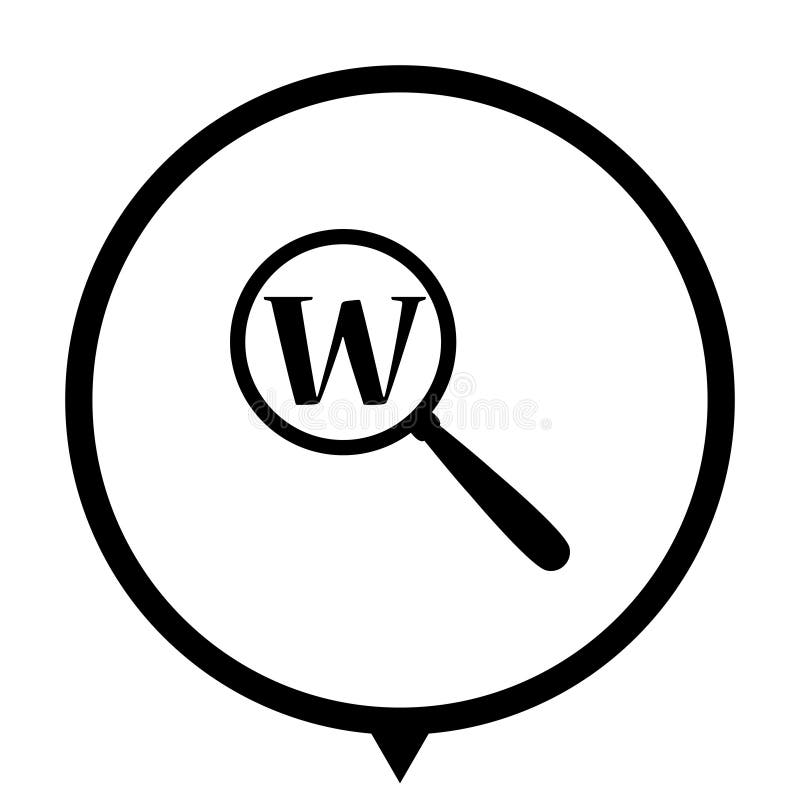 Search icon. browser icon stock vector. Illustration of graphic - 185404504