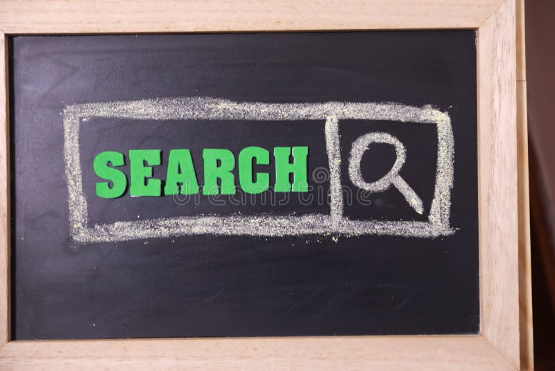 Search blackboard stock photo. Image of announcement - 106322632