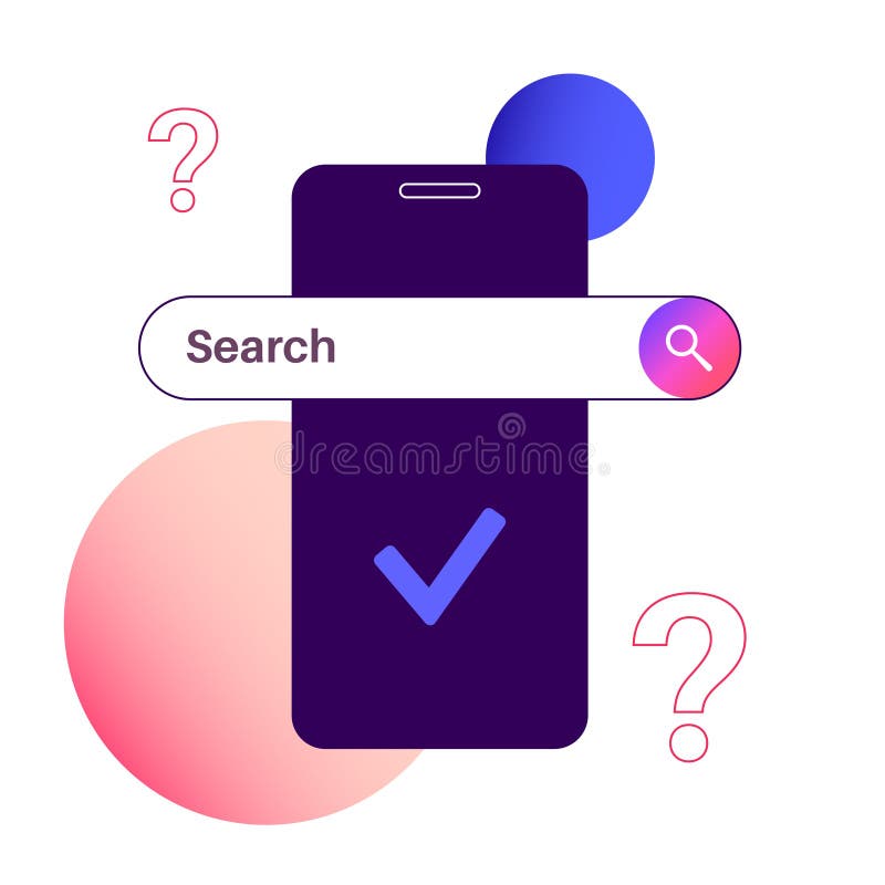 Search box control stock vector. Illustration of navigation - 271898337