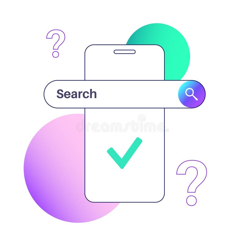 Search box control stock vector. Illustration of page - 271909643