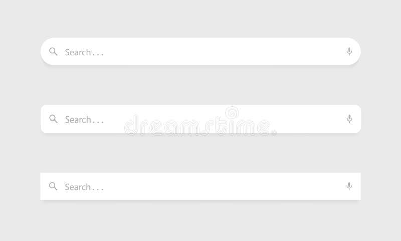 Search Box Engine Flat Icon Vector. Modern Browser Address Bar ...
