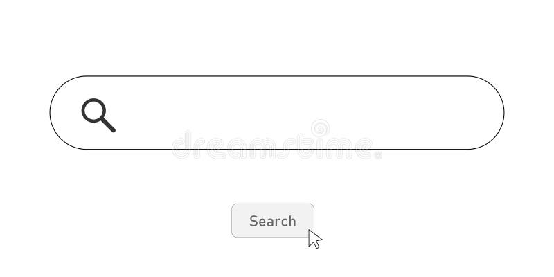 Search box vector mockup stock vector. Illustration of website - 247129793