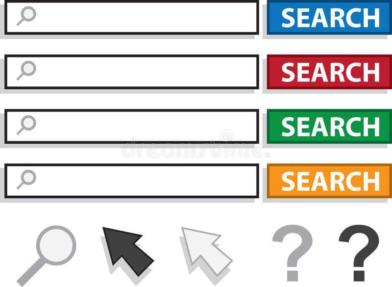 Search Boxes stock vector. Illustration of isolated, green - 28068628