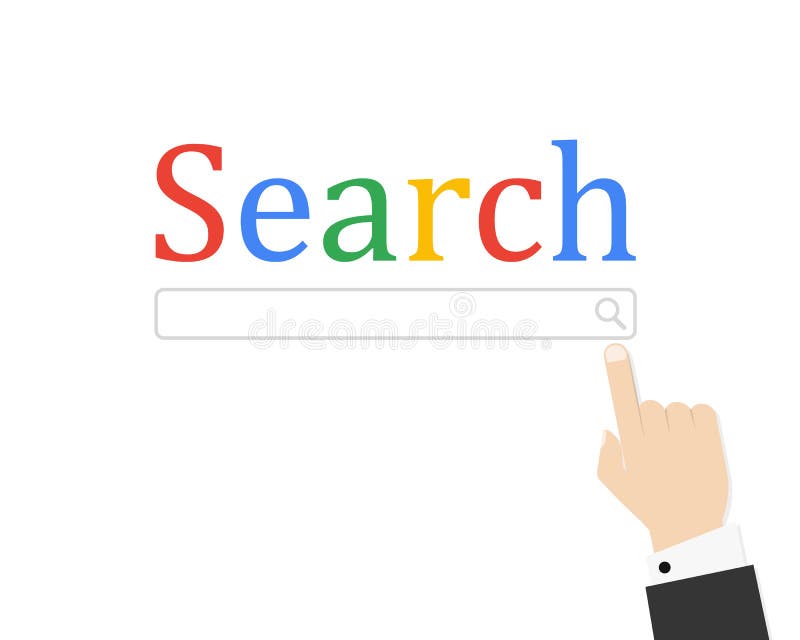 Search Browser Window Isolated on Background. Search Bar. Vector ...