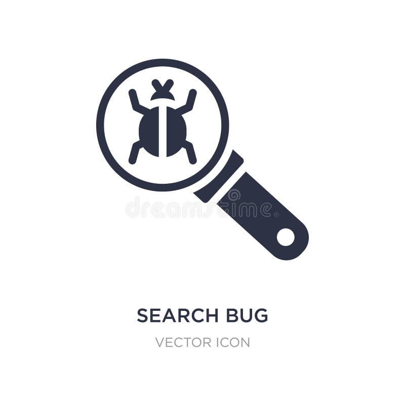 Search Bug Icon on White Background. Simple Element Illustration from ...