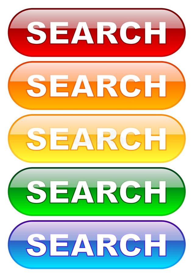 Search buttons stock vector. Illustration of metallic - 25698286