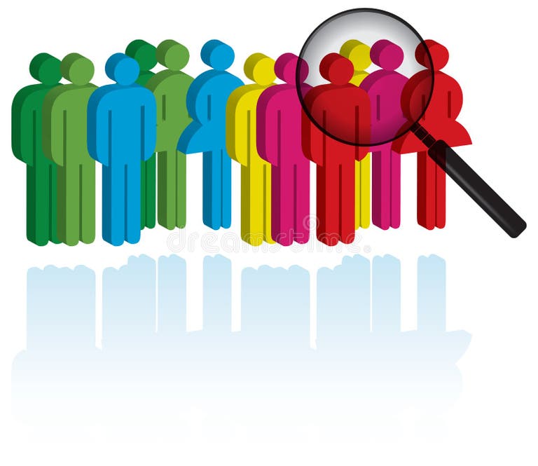 Search colleagues stock vector. Illustration of assess - 17088481