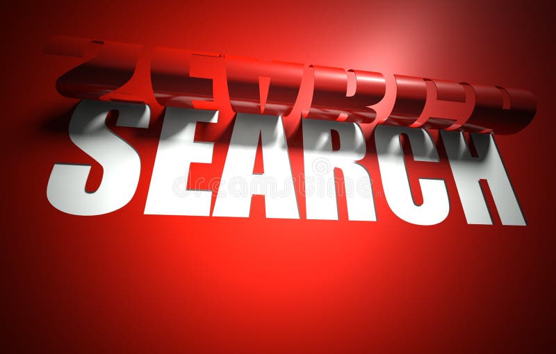 Search Concept, Cut Out in Background Stock Illustration - Illustration ...