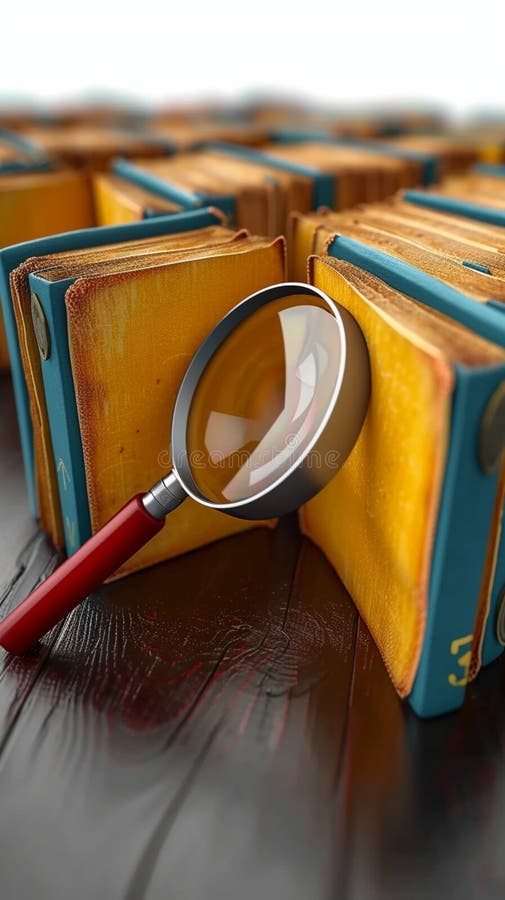 Search Concept Folder and File Exploration with Magnifying Glass ...